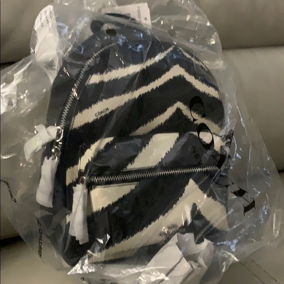 Coach | Bags | Coach Mini Charlie Backpack In Zebra F3933 | Poshmark